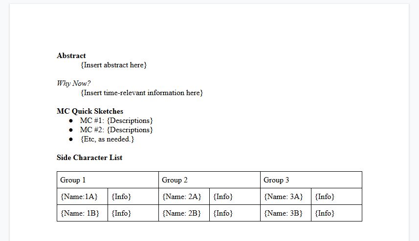 Drafting Character Sketches: Building Your Plot pt. 2 – Katie Bachelder
